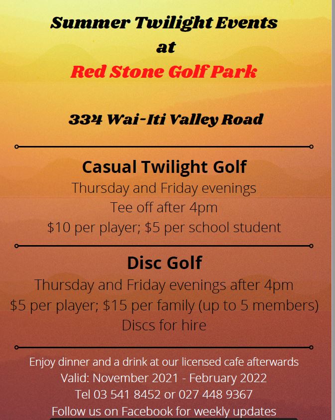 Red Stone Golf Park | 1 Shot Cafe| Armageddon Paintball |Golf Course ...